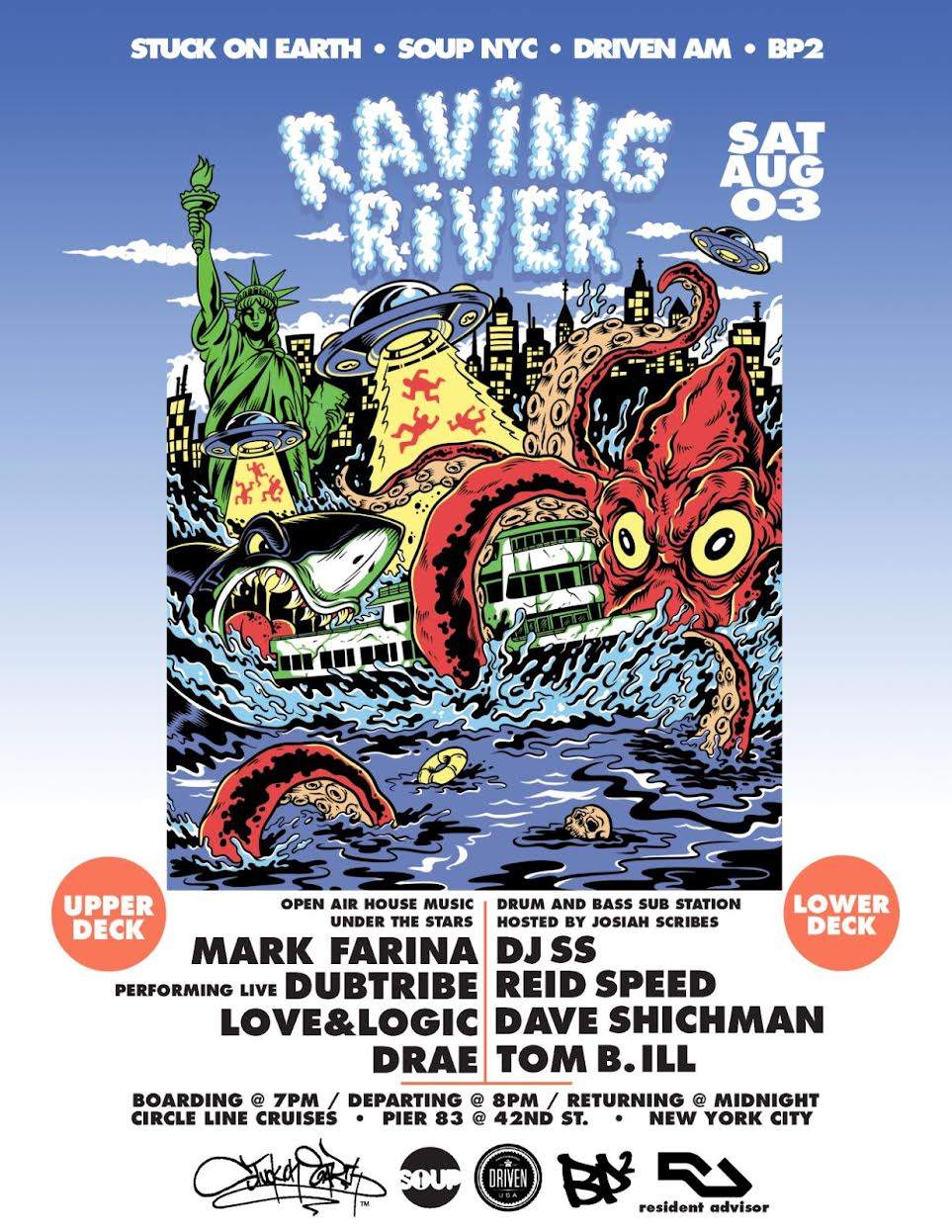 RAVING RIVER - Mark Farina, Dubtribe Sound System (LIVE), DJ SS, Reid ...