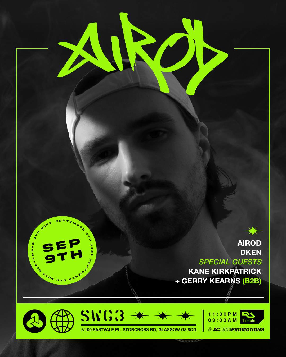 ACLP PRESENTS: Airod at SWG3, Glasgow