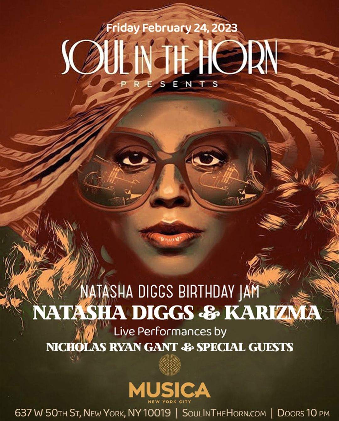 Soul in the Horn Natasha Diggs Birthday w/ Karizma at Musica Club NYC ...