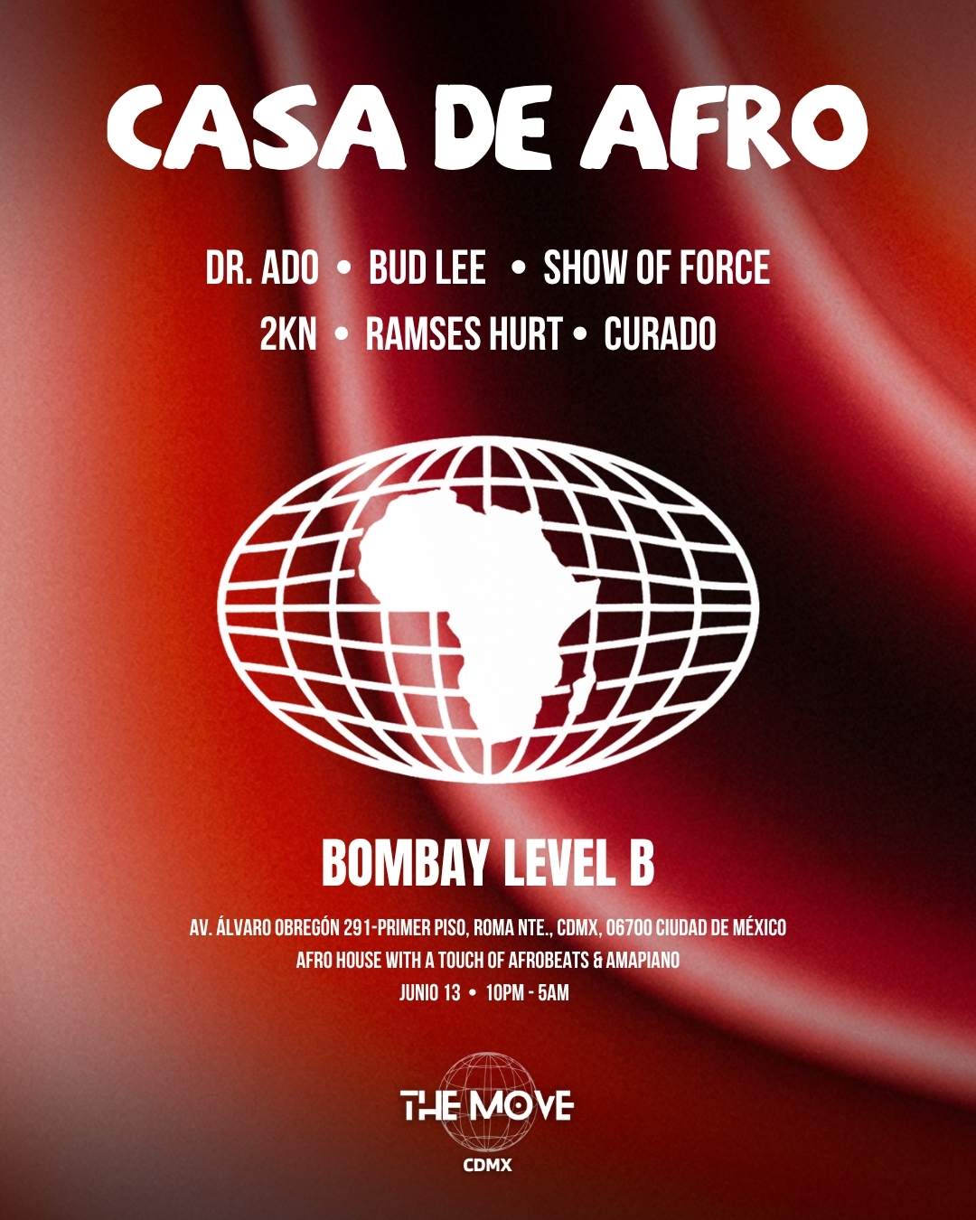Casa De Afro - Afro House Experience at TBA - Level B - Bombay Roma ...