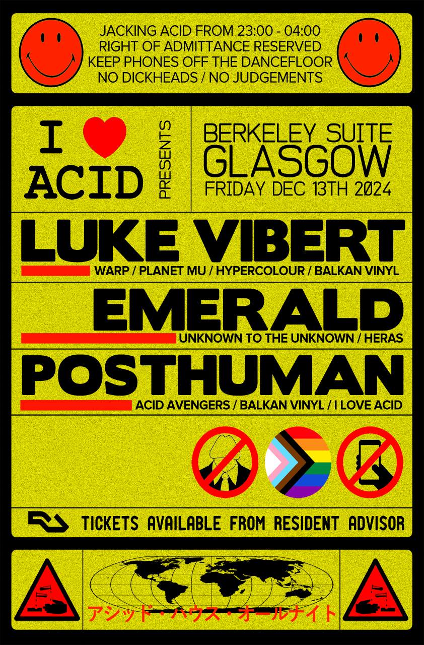 I Love Acid feat Luke Vibert & Emerald at The Berkeley Suite, Glasgow