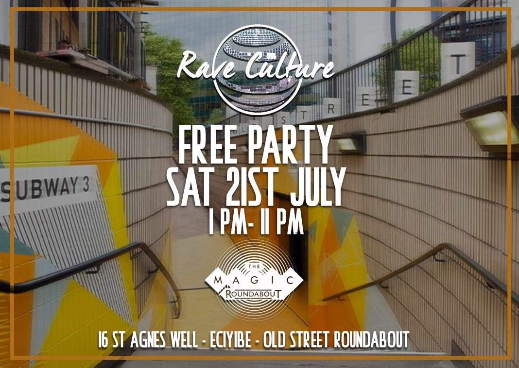 Rave Culture - Free Summer Open Air Day Party en The Magic Roundabout ...