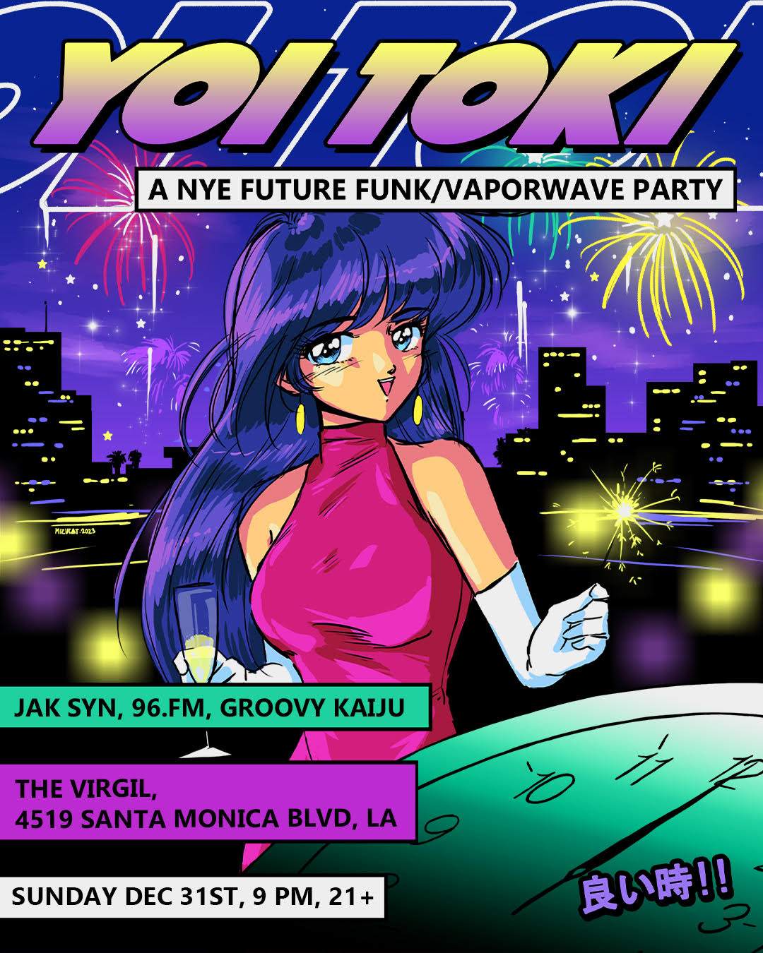 Yoi Toki: A Future Funk New Years Eve bij The Virgil, Los Angeles