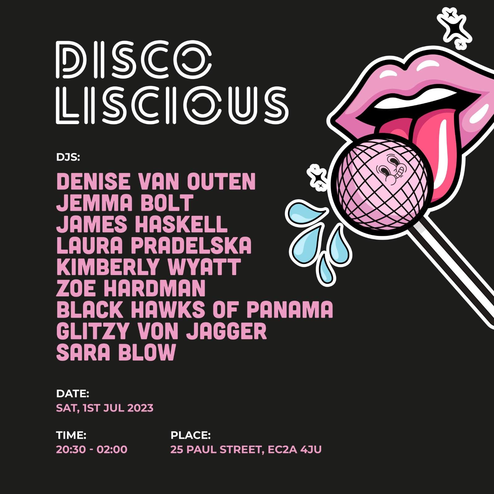 DISCOLISCIOUS - Jemma Bolt, Denise Van Outen, James Haskell, Kimberly ...