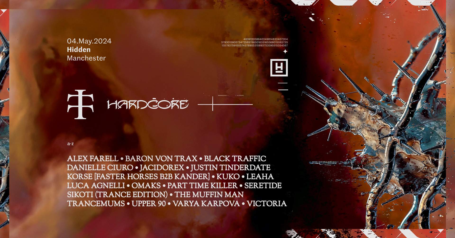 Teletech Hardcore 2024 - Day & Night at Hidden, Manchester