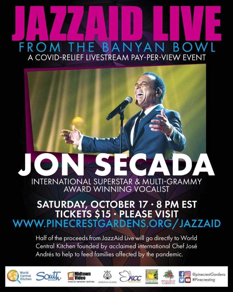 Pinecrest Gardens presents 'Banyan Bowl Live” feat. Jon Secada at ...