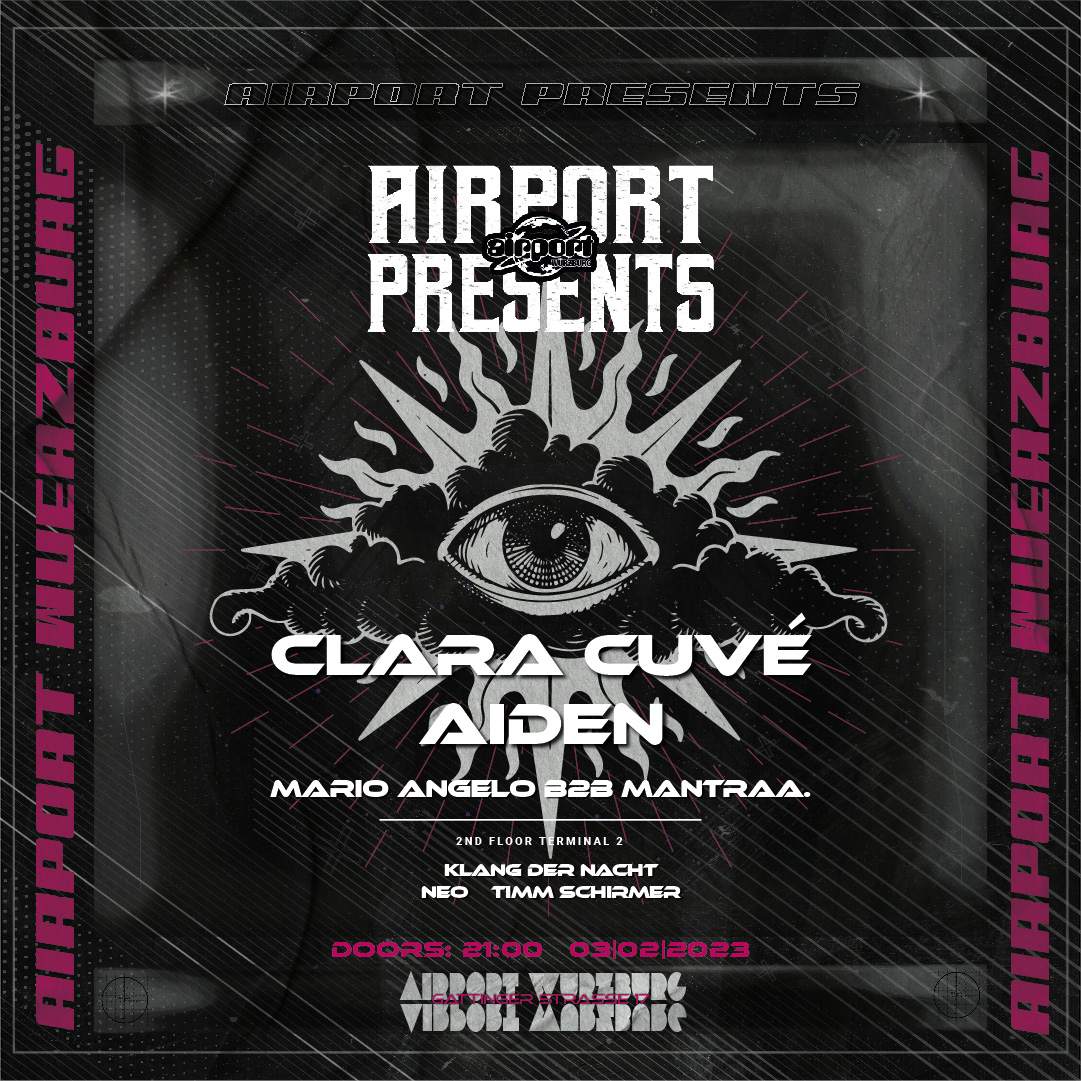 Airport pres. Clara Cuvé with Aiden at Airport Würzburg, Nuremburg