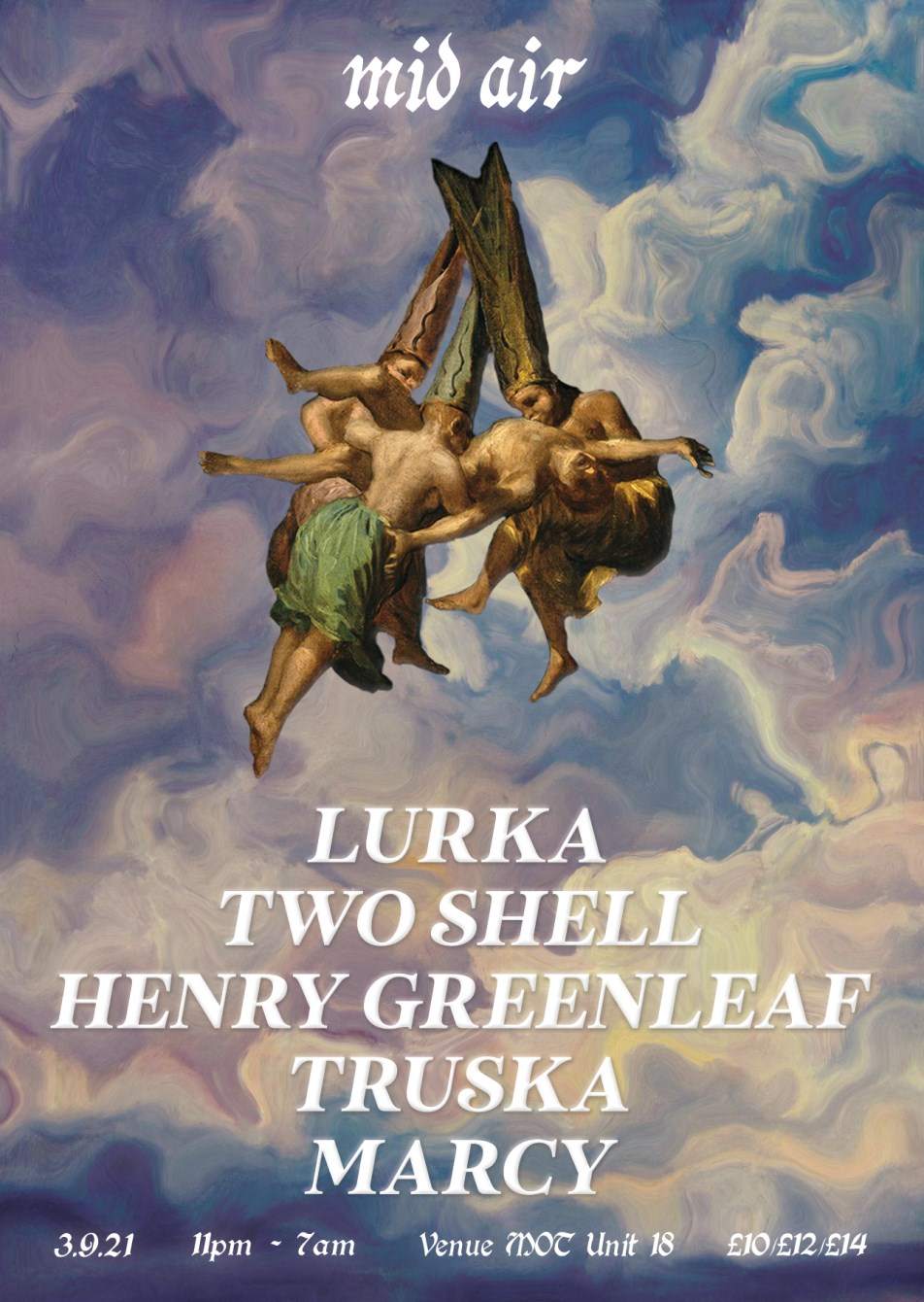 Mid Air: Lurka, Two Shell, Henry Greenleaf, Truska & Marcy at M.O.T, London