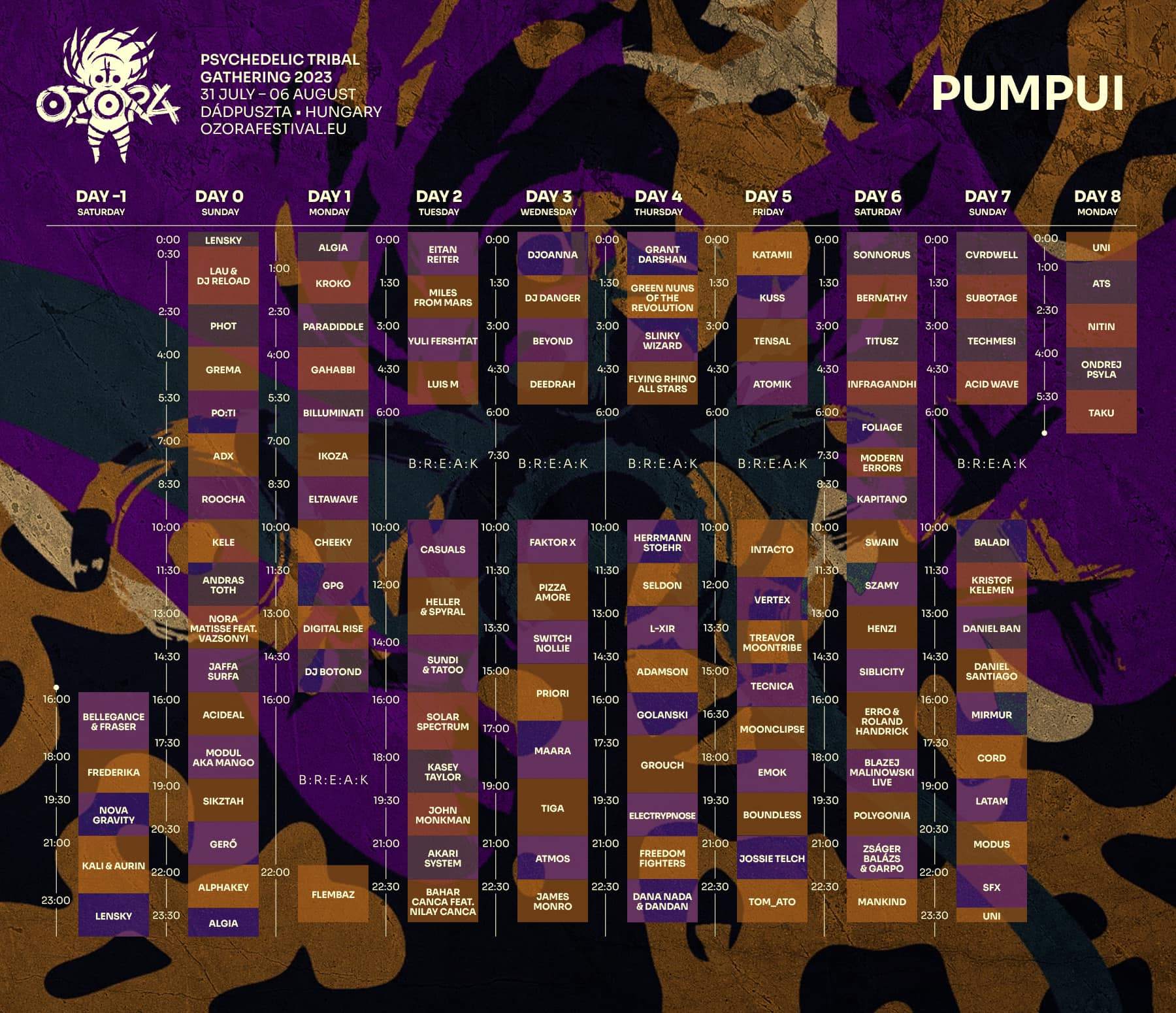 O.Z.O.R.A Festival - Pumpui Day 3 at Ozora, Hungary