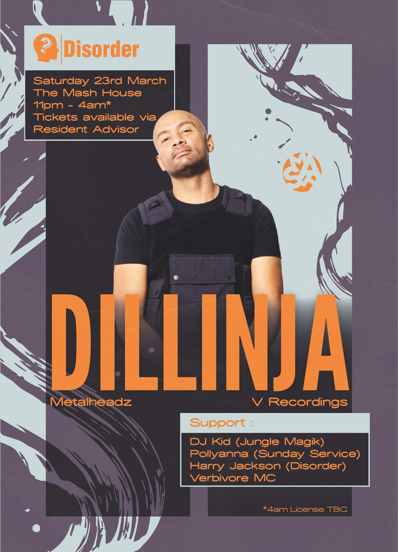 Disorder presents: Dillinja (Metalheadz / V Recordings) at The Mash ...