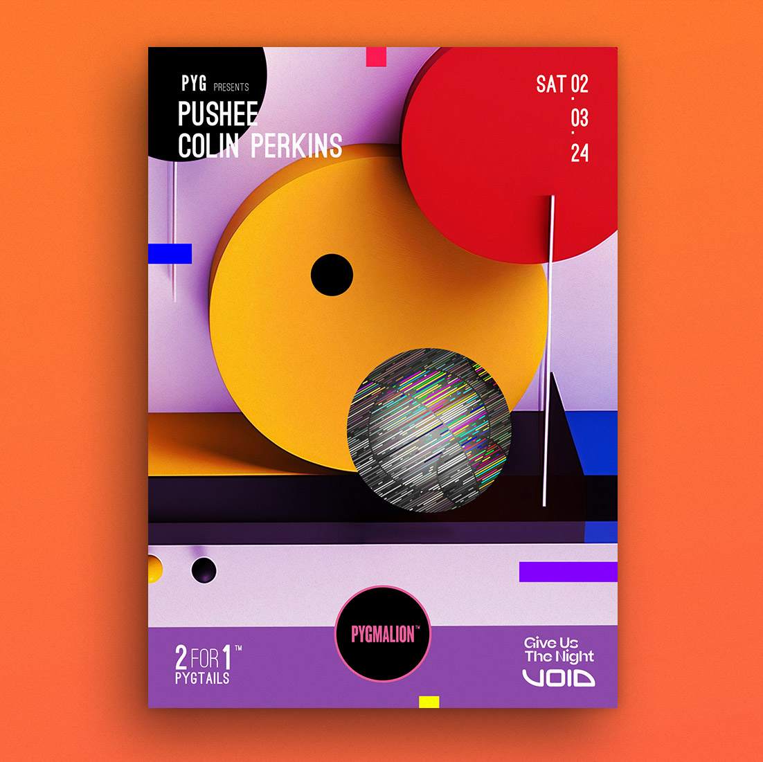 Pyg presents Pushee & Colin Perkins at Pygmalion, Dublin