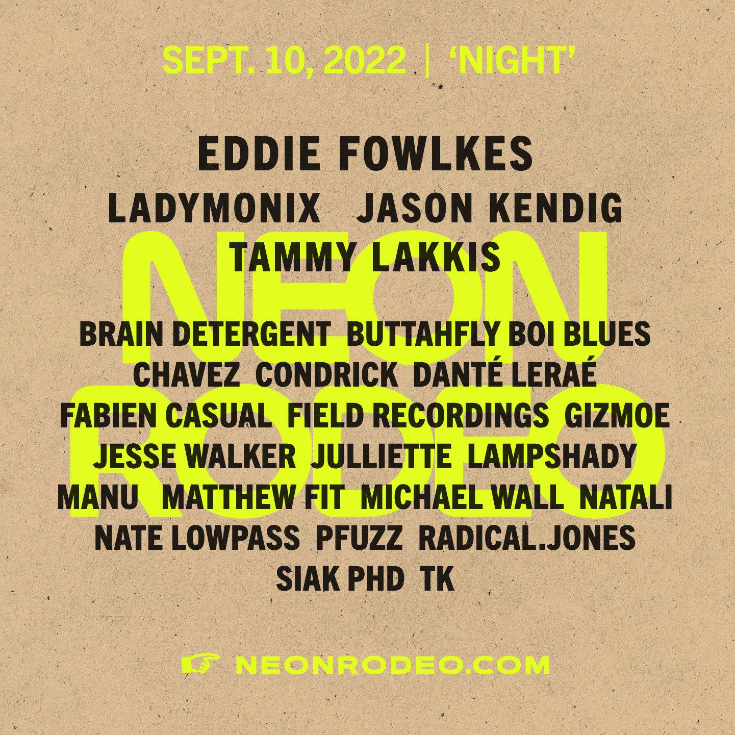 'NEON RODEO' CREATIVE CONFERENCE & HOUSE MUSIC EXPERIENCE at Fice ...