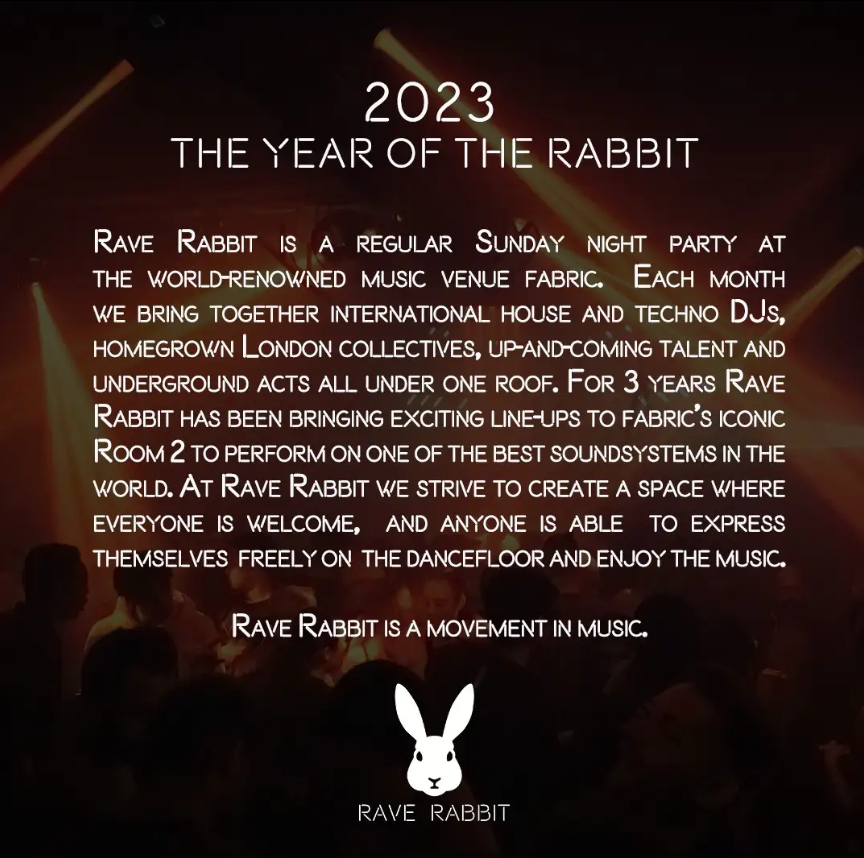 Sundays: Rave Rabbit: Year of the Rabbit - David Gtronic at fabric, London
