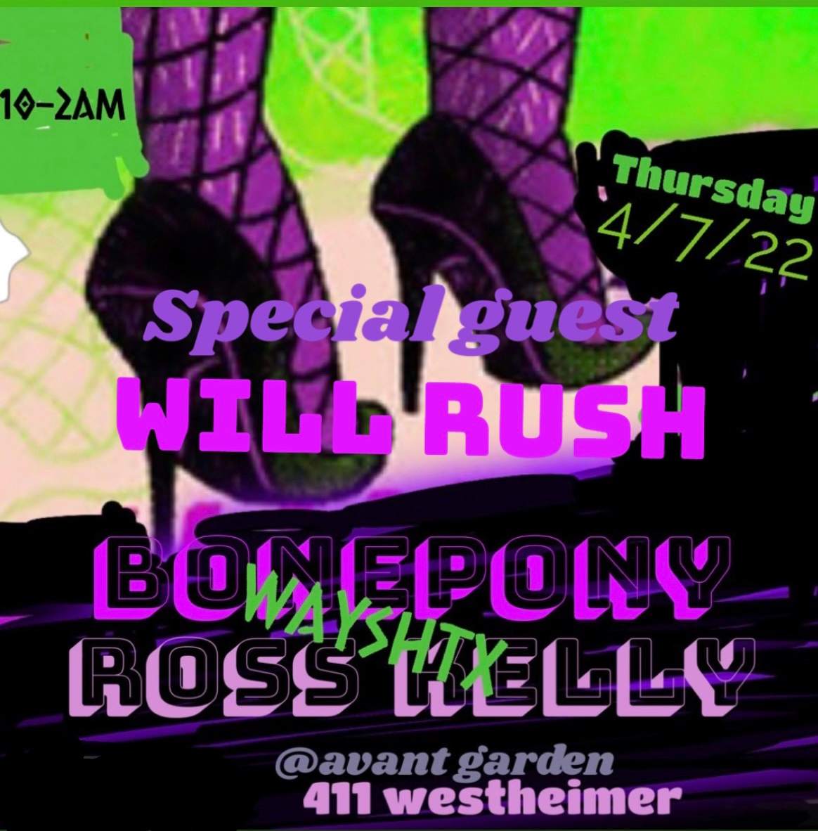 Ross Kelly meets Bonepony at Avantgarden, Houston