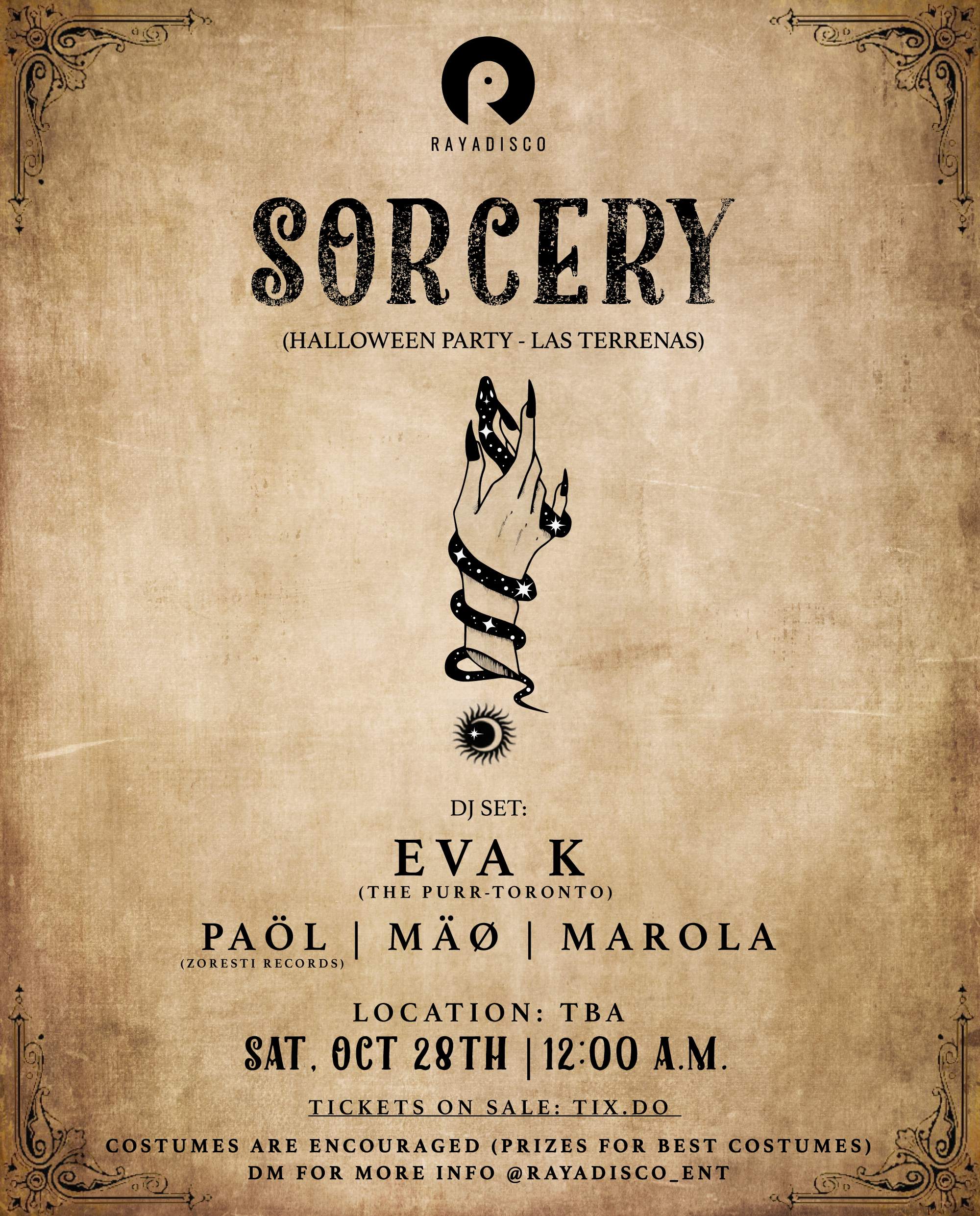 SORCERY (Halloween party - Las terrenas) en TBA - LAS TERRENAS ...