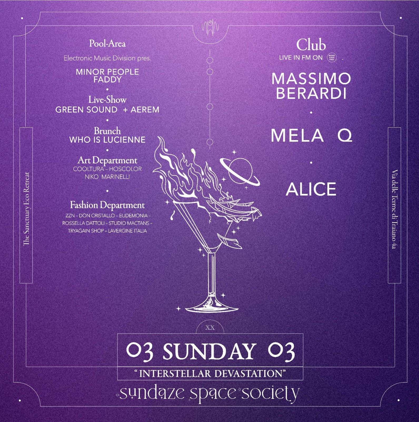 SUNDAZE SPACE SOCIETY 03.03 at The Sanctuary Eco Retreat, Rome