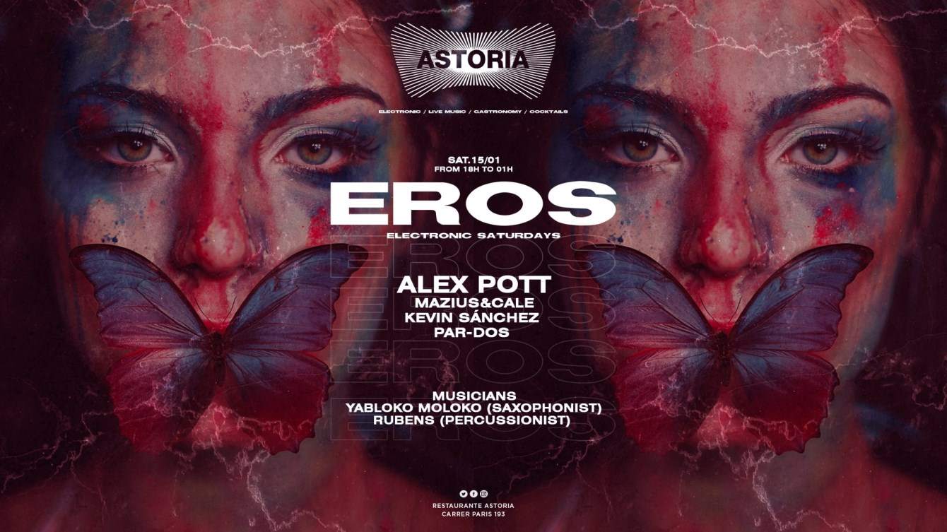 Eros Pres: Electronic Saturdays with Alex Pott (Dj's, Saxo & Percussion ...