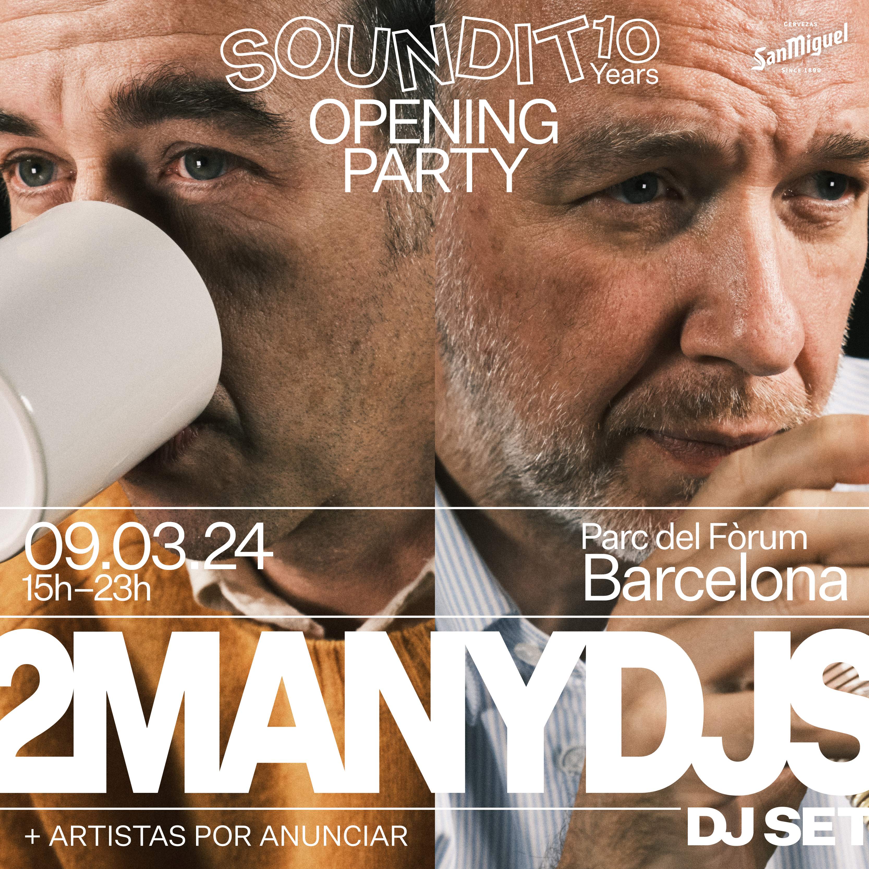 SOUNDIT Opening Party: 2ManyDJs + artists TBA at Parc Del Forum ...
