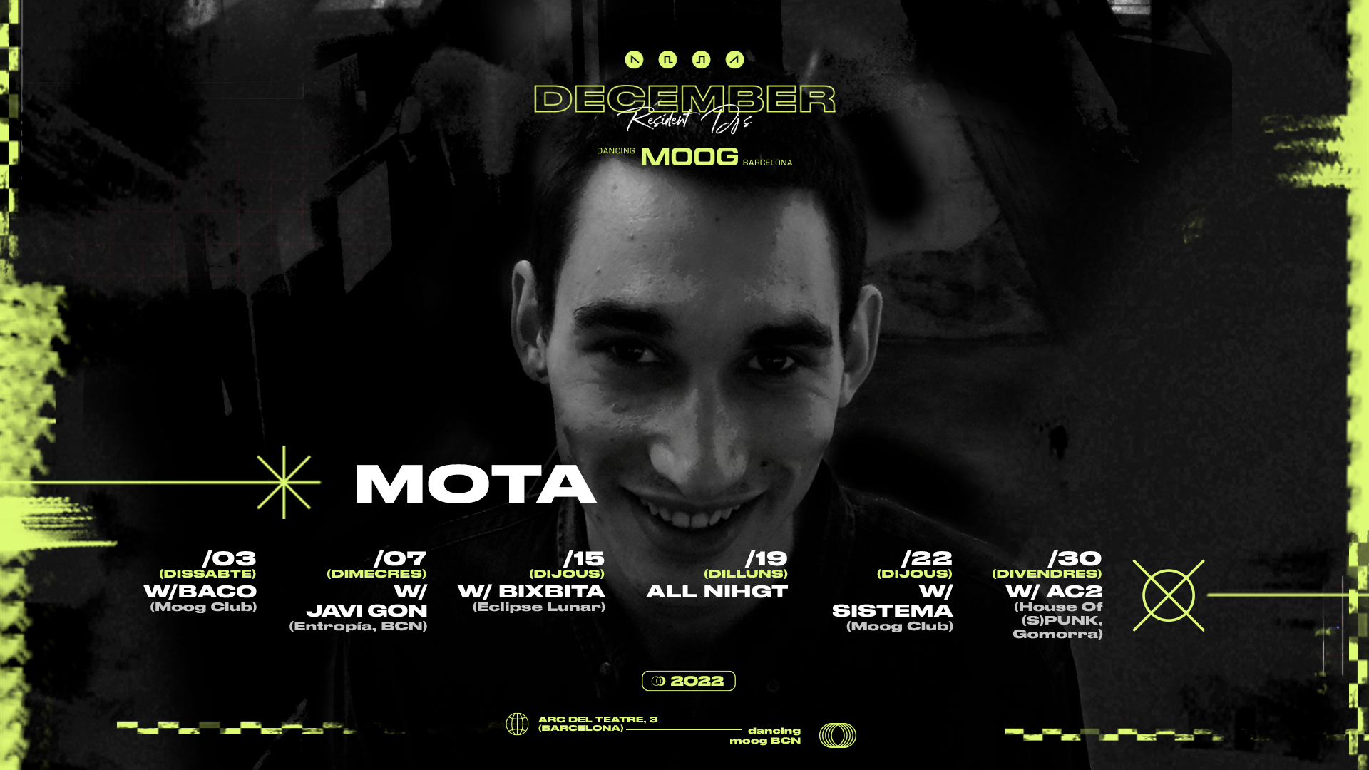 Mota (MOOG Club) at Moog Club, Barcelona