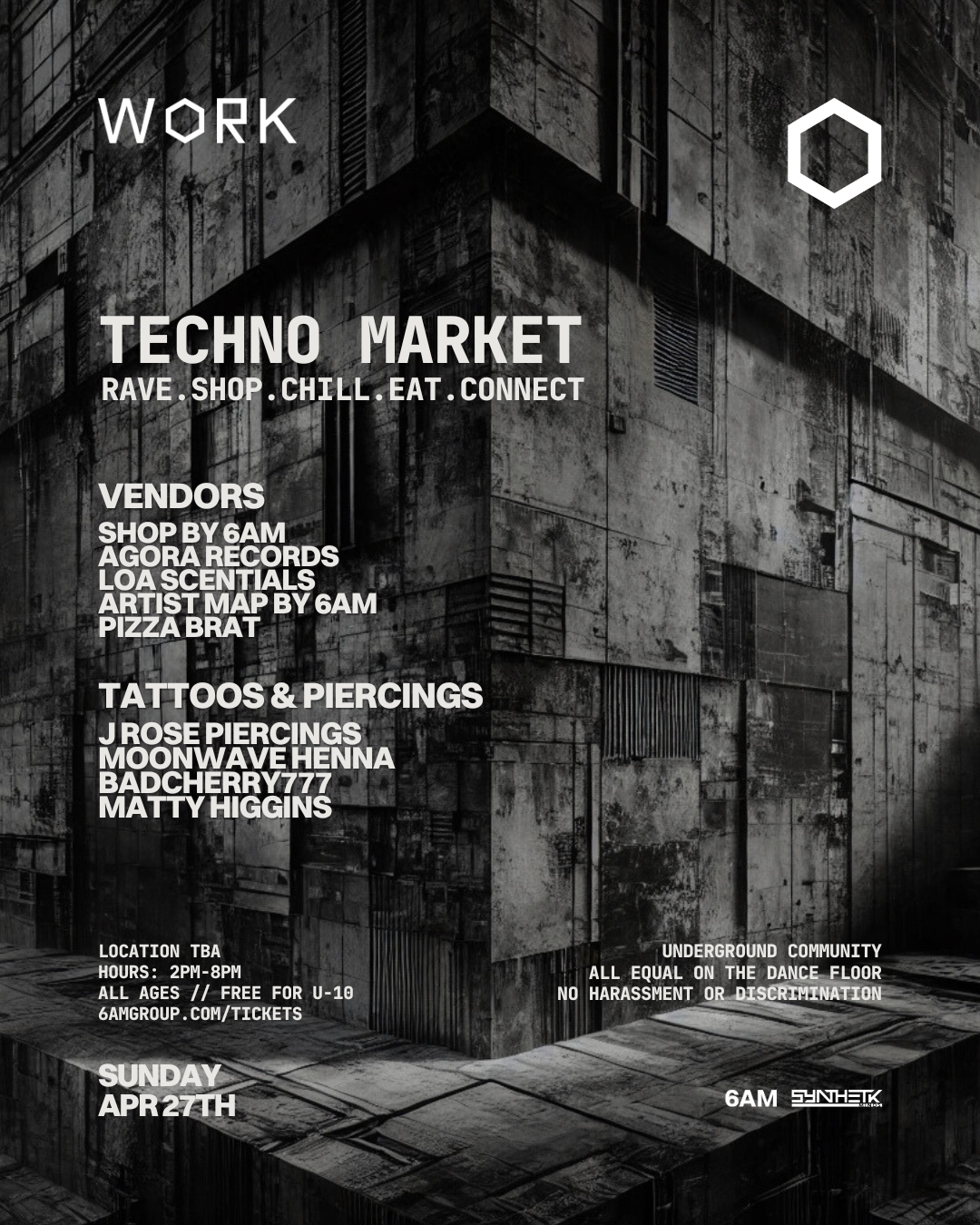 WORK x Techno Market: Spring 2025 at TBA - Los Angeles, Los Angeles
