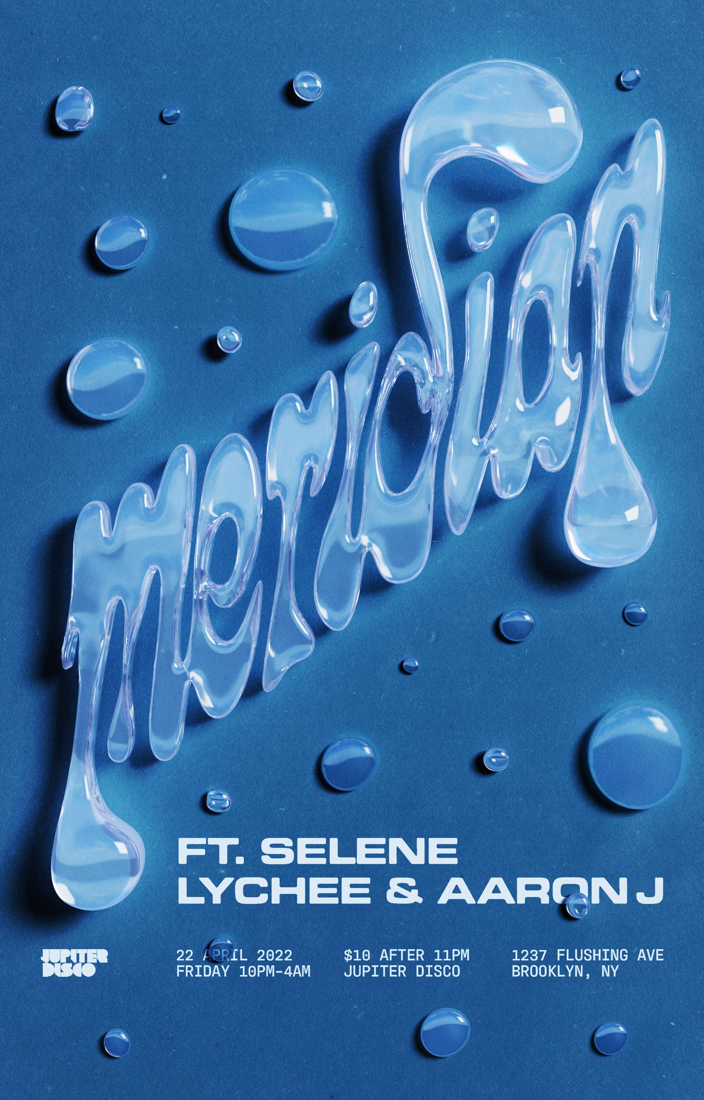 Meridian: Selene, Aaron J, Lychee at Jupiter Disco, New York City