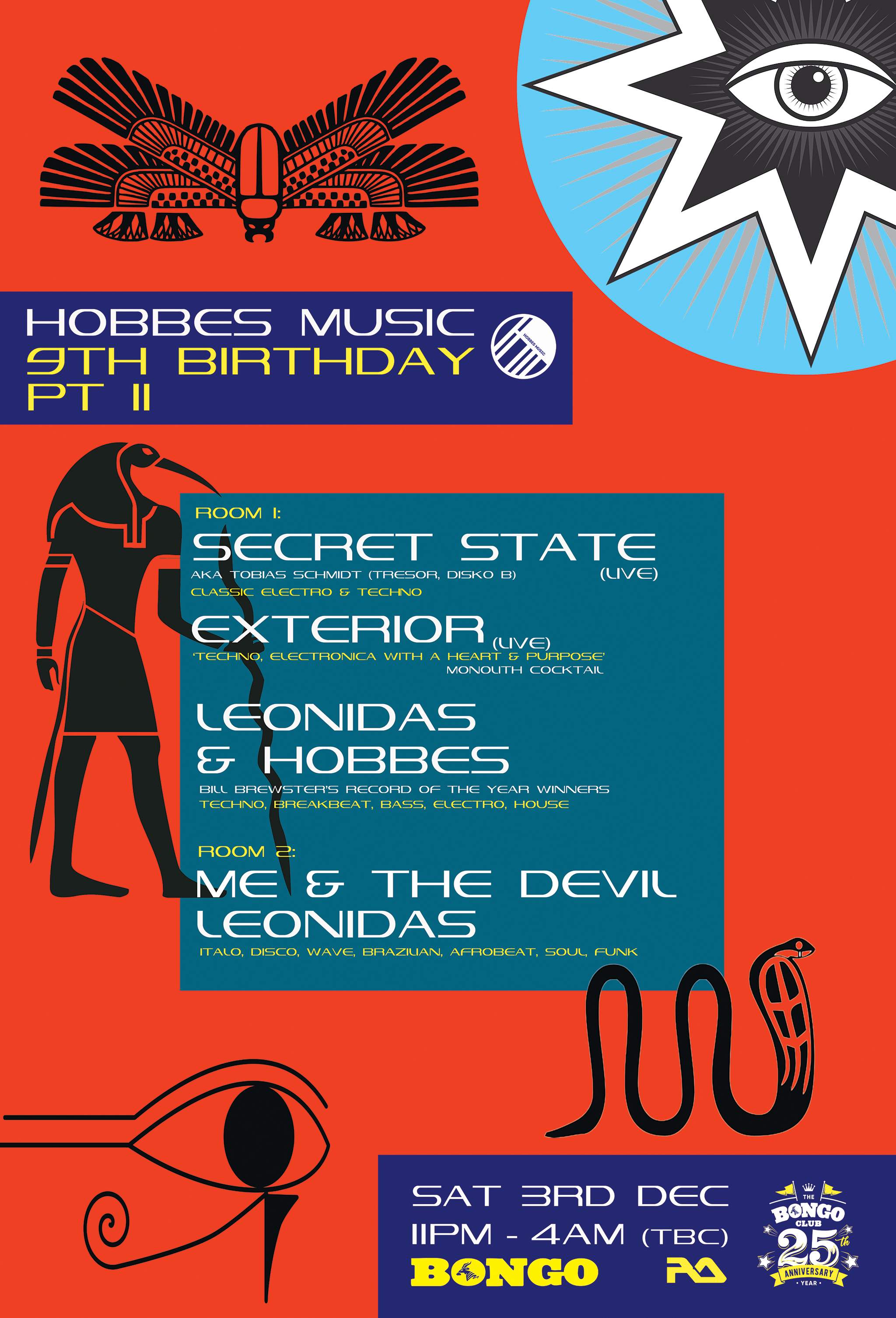 Hobbes Music 9th Bday II [FREE RAVE]: Secret State, Exterior, Leonidas ...