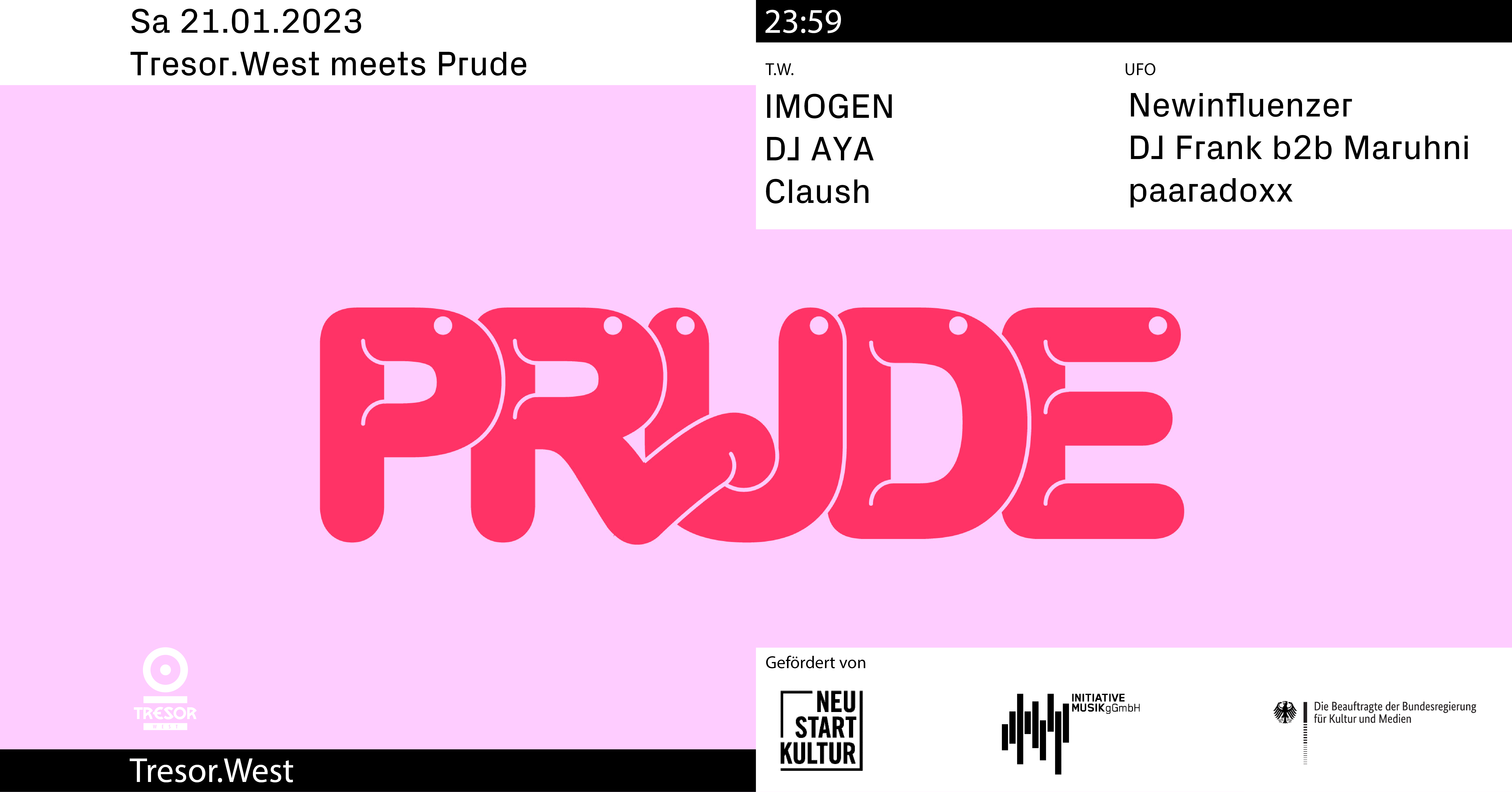 Tresor.West meets Prude at Tresor.West, Dortmund / Essen