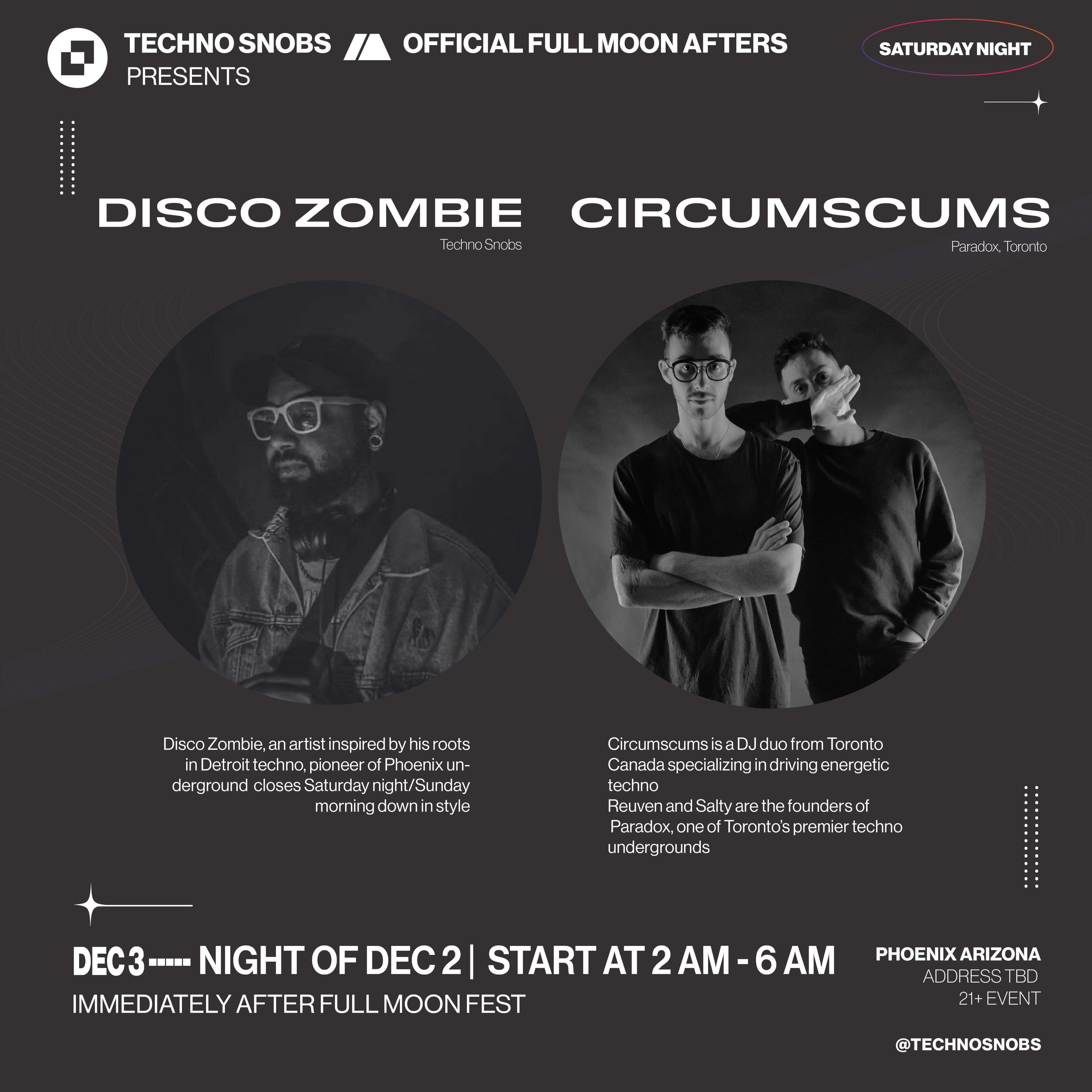 Techno Snobs present: Full Moon Afters en TBA - Phoenix, Arizona
