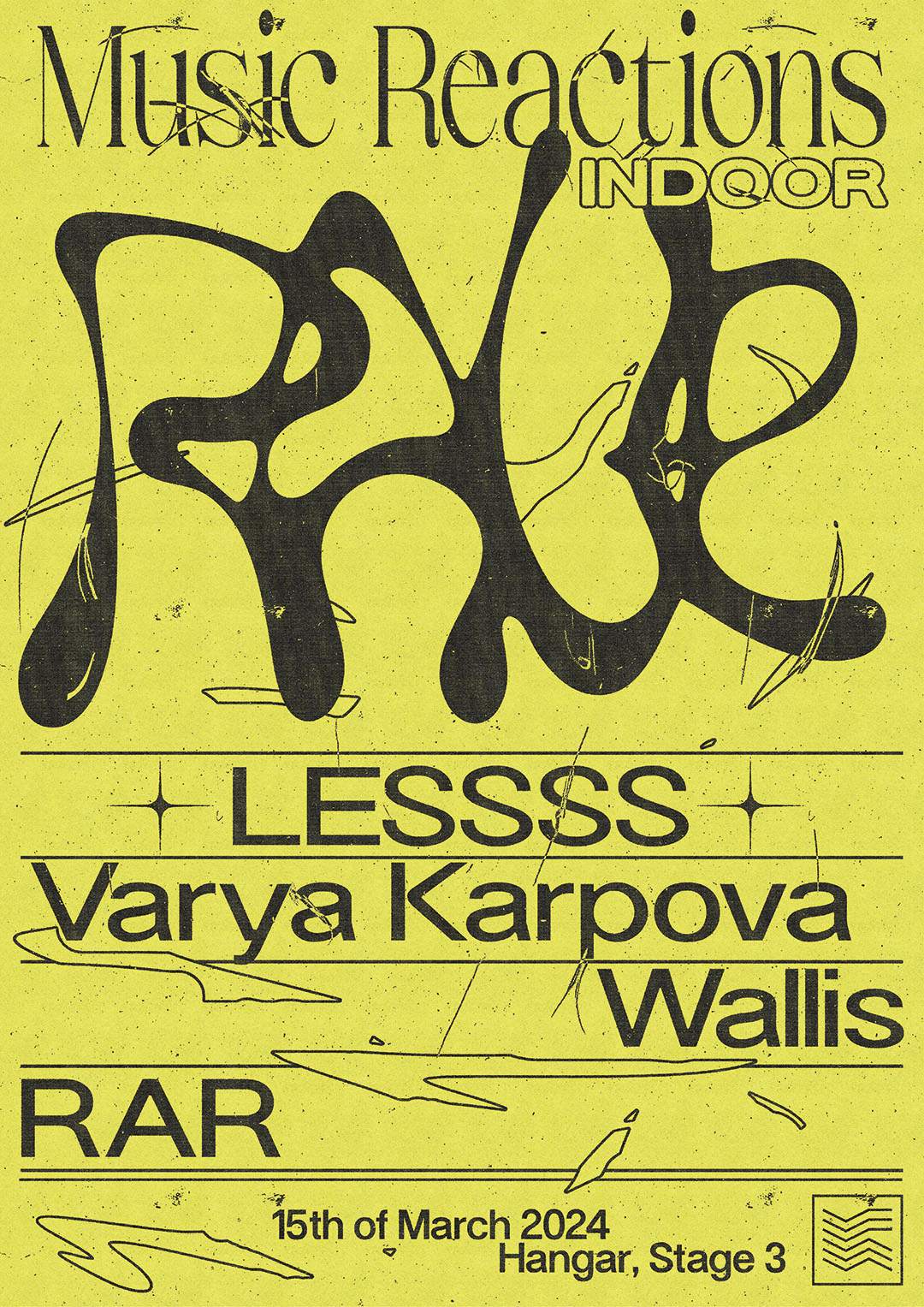 Music Reactions Indoor Rave: March at Hangar, Belgrade