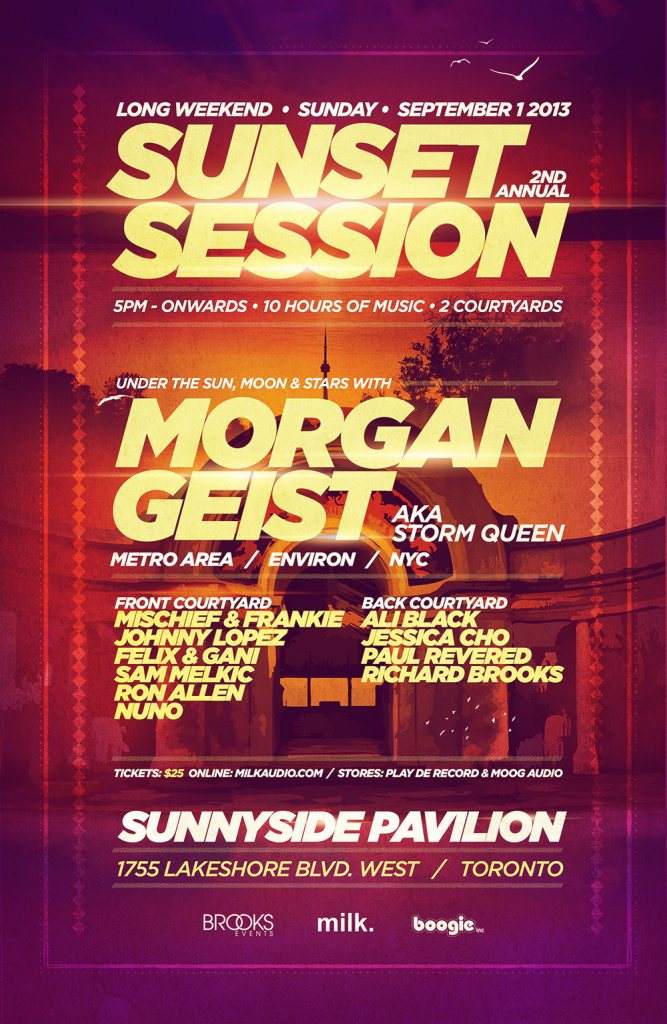 2nd Annual Sunset Session with Morgan Geist aka Storm Queen (Metro Area ...