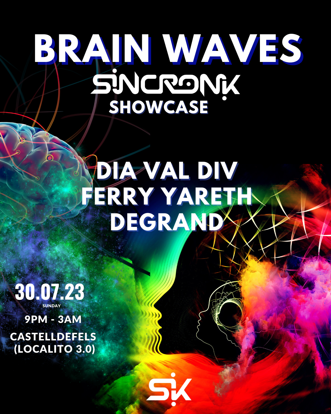 BRAIN WAVES - SINCRONIK EVENTS at Localito 3.0, Barcelona