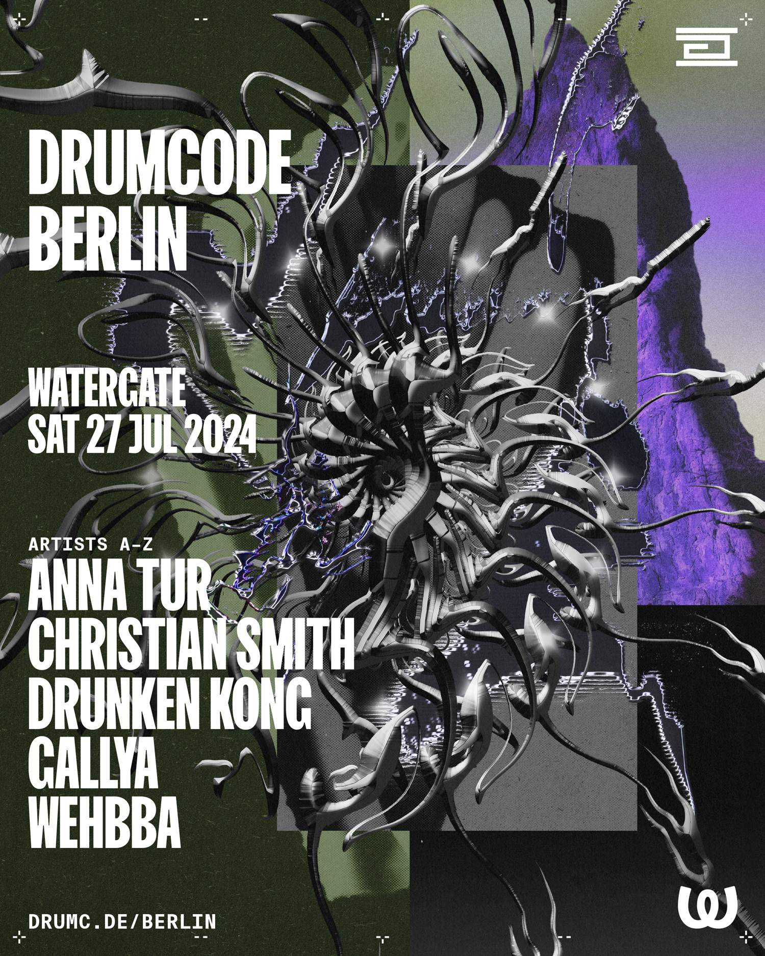 Drumcode: Anna Tur, Christian Smith, Drunken Kong, Gallya, Wehbba at Watergate, Berlin