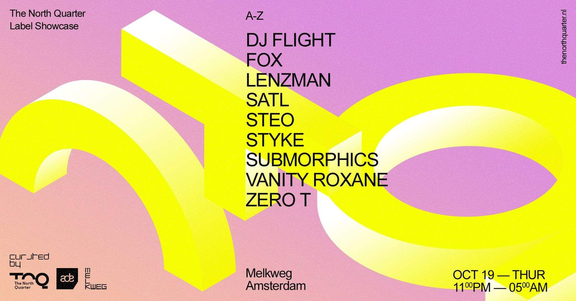The North Quarter Label Showcase: ADE at Melkweg, Amsterdam