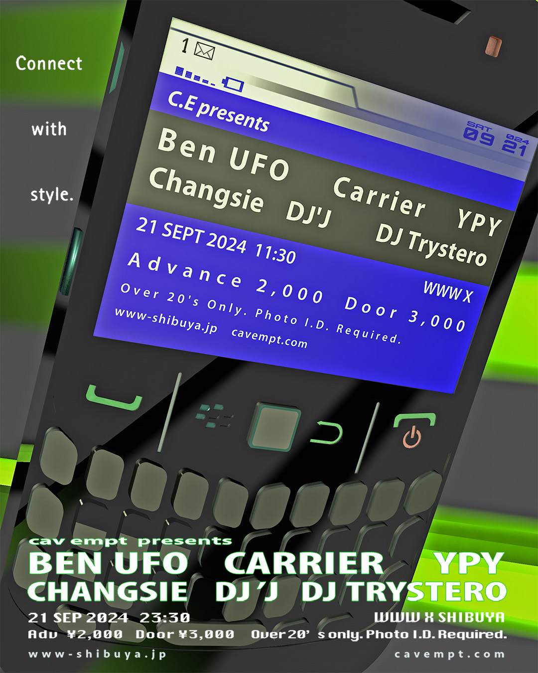 C.E presents Ben UFO, Carrier, YPY, Changsie, DJ'J, DJ Trystero at WWW ...