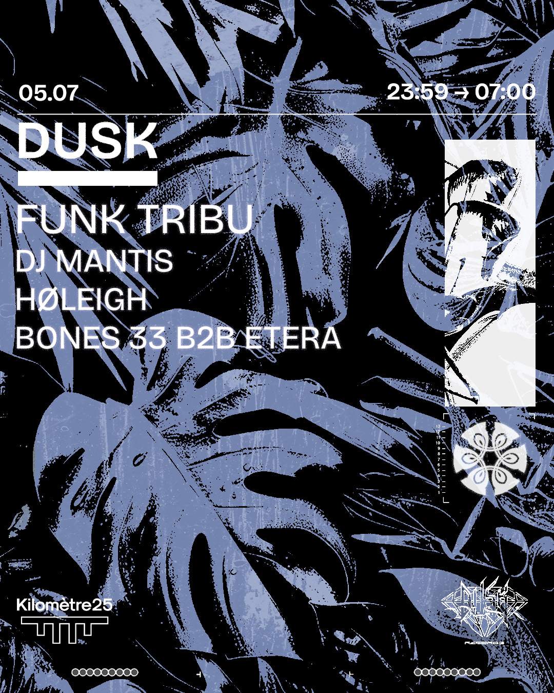 DUSK X KM25: Funk Tribu, DJ MANTIS, HØLEIGH & MORE en Kilomètre25, París