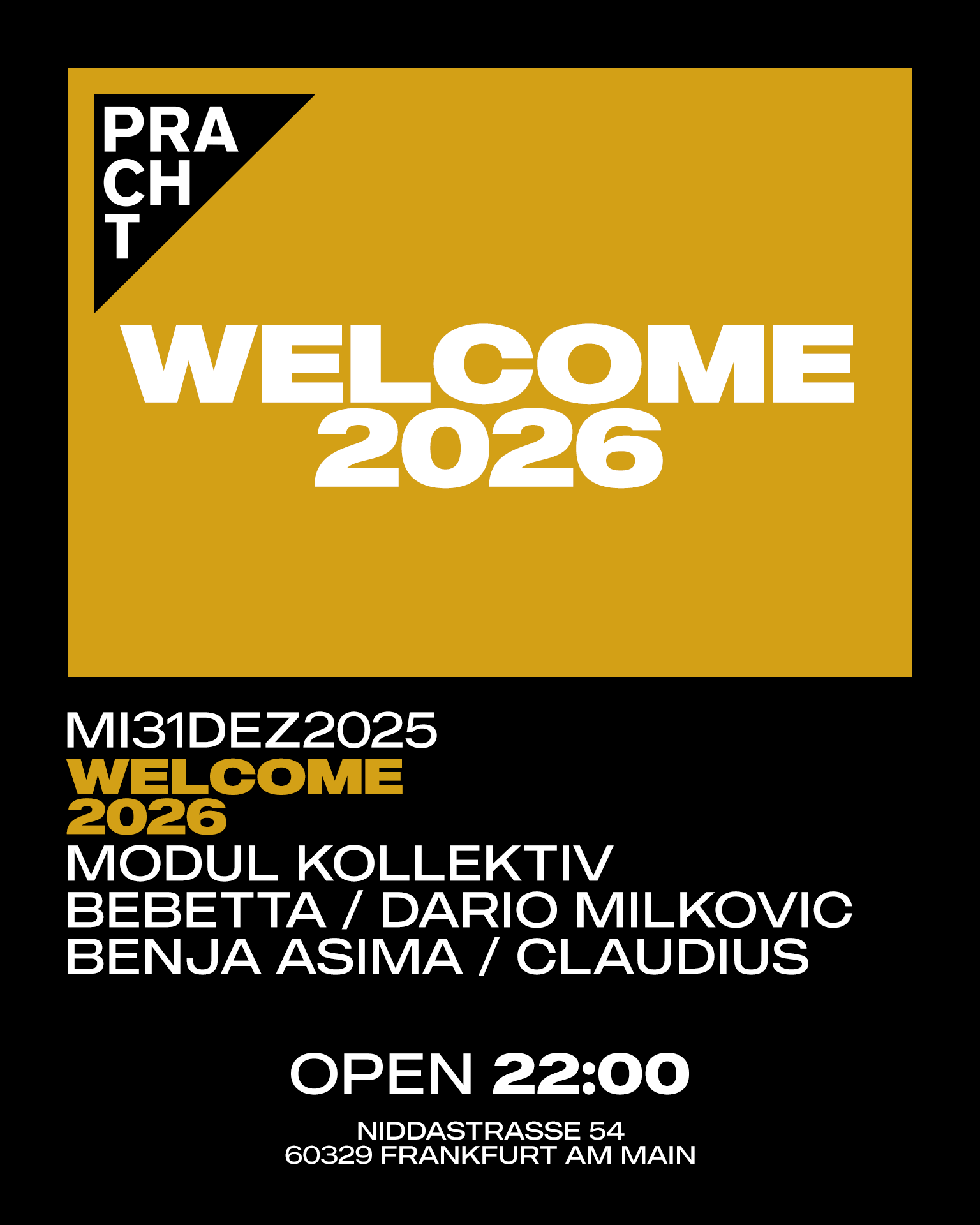 WELCOME 2026 with Modul Kollektiv, Bebetta, Dario Milkovic, Benja Asima ...