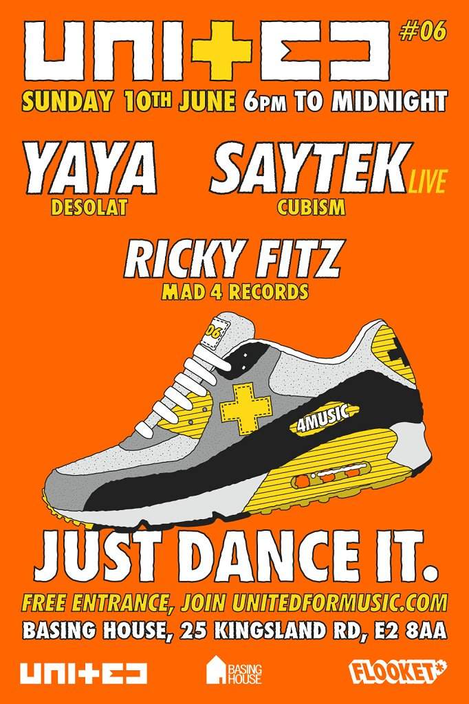 [Post-Poned] United with Yaya, Saytek and Ricky Fitz em Basing House ...