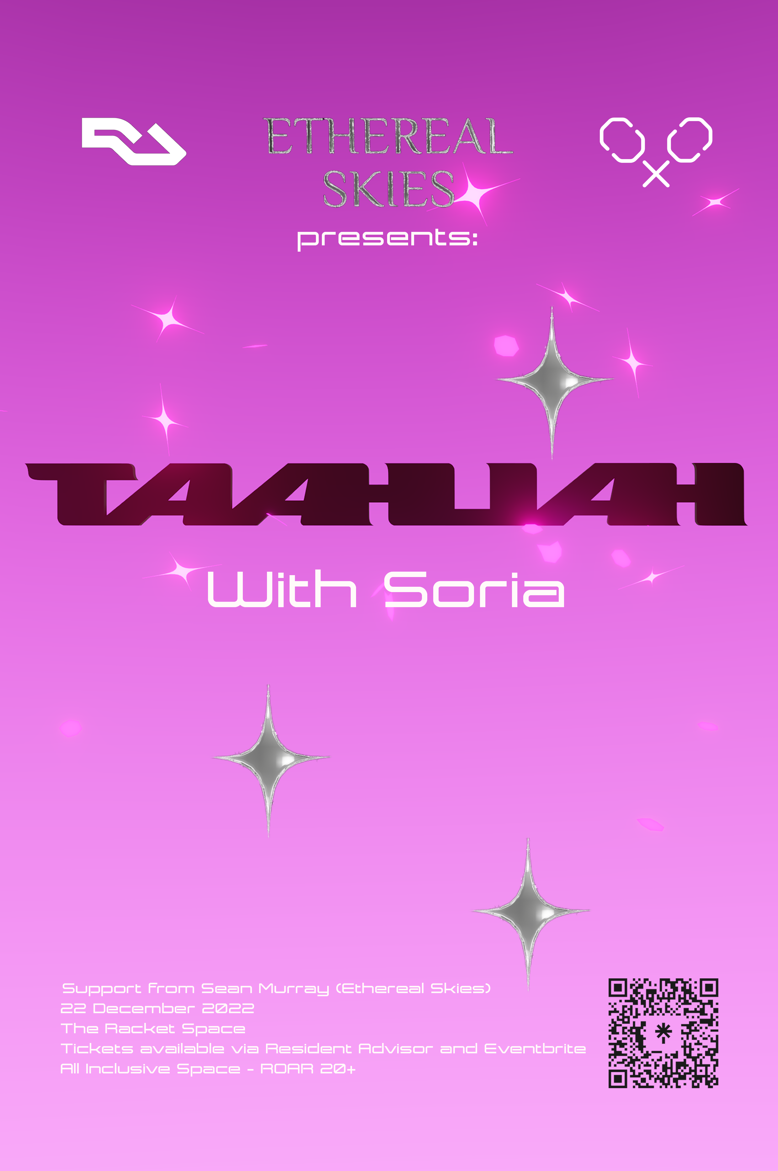 Ethereal Skies presents: TAAHLIAH & Soria at The Racket Space, Dublin