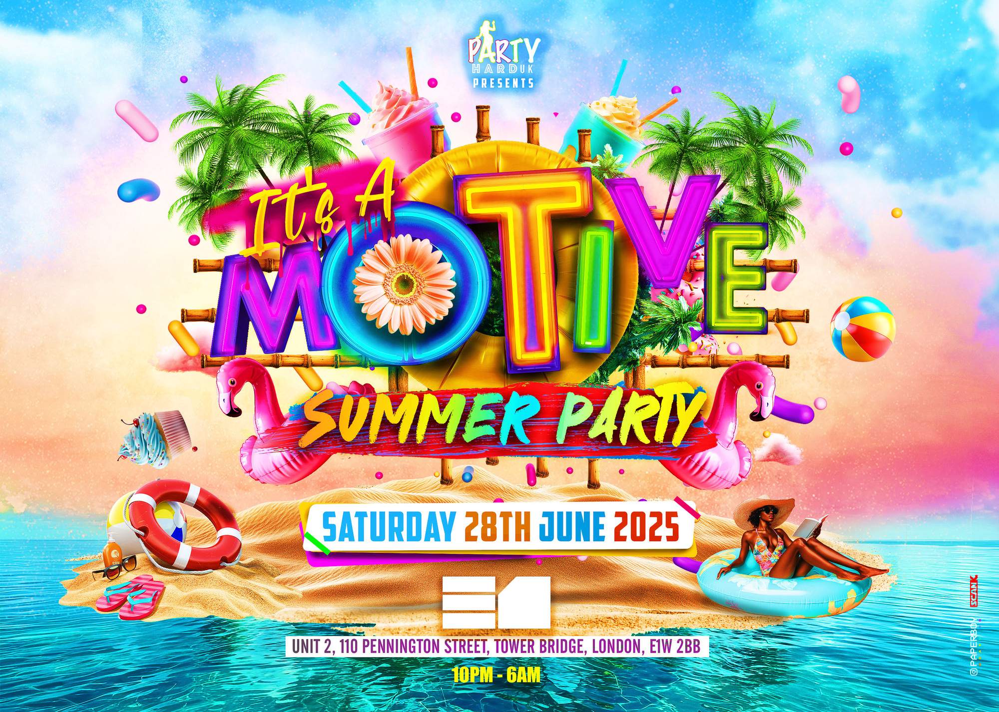 It's A Motive - Summer Party at E1, London