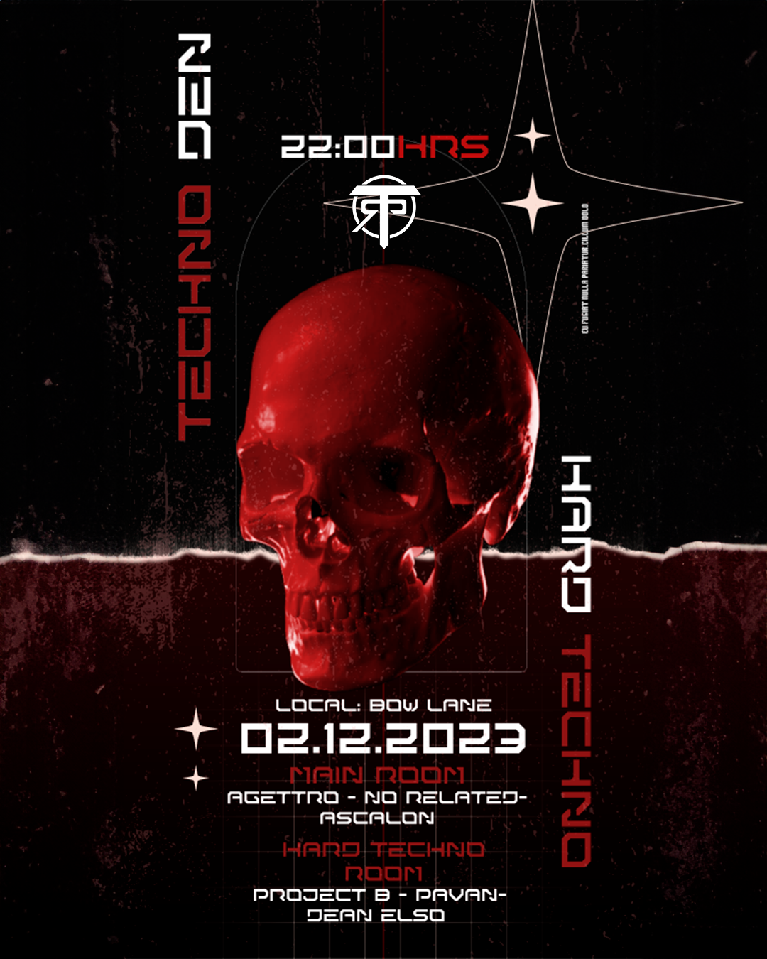 Techno Den vs Hard Techno Rave - by TRP bei Bow Lane Social, Dublin