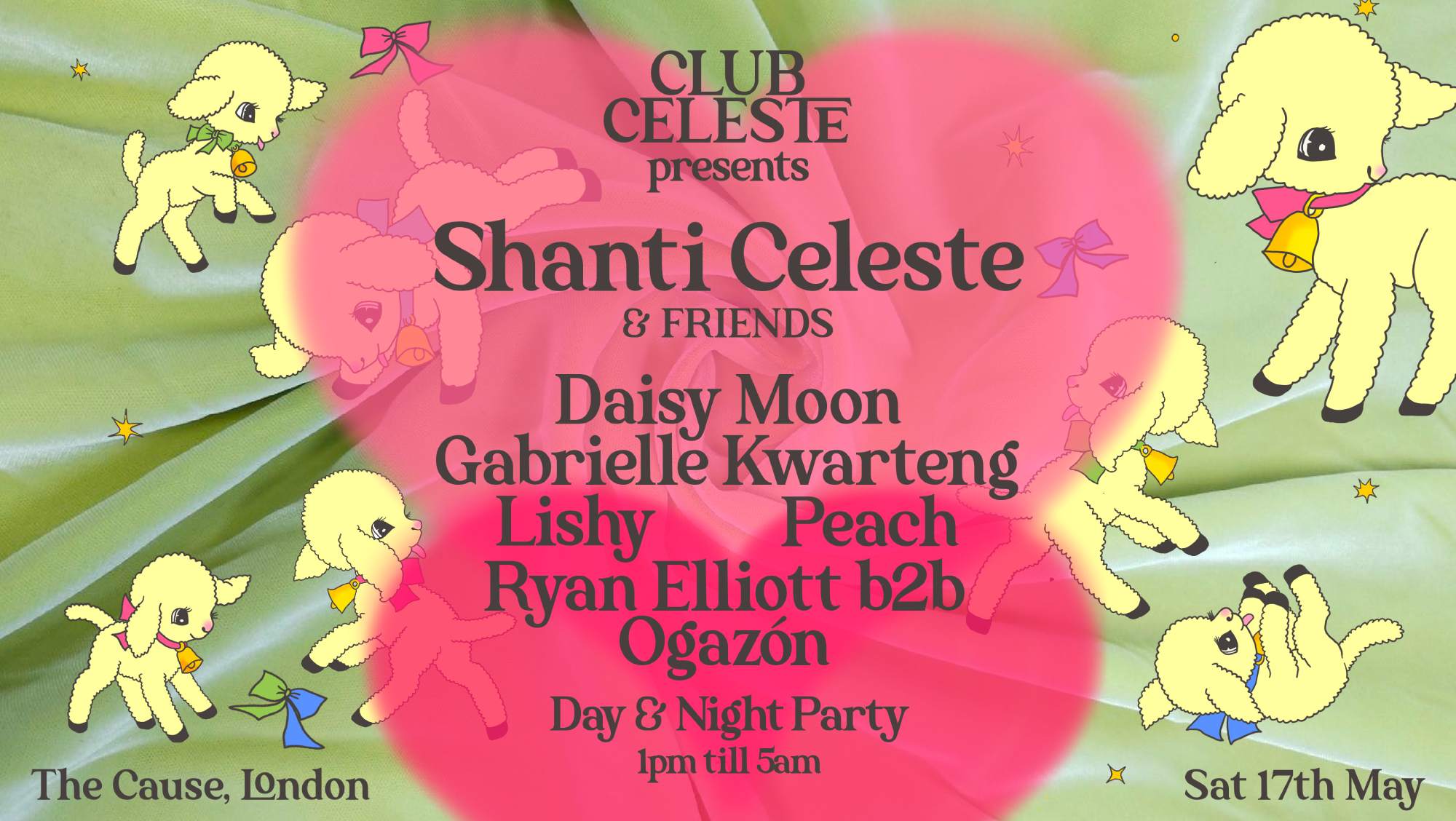 Club Celeste: Shanti Celeste & Friends - Day & Night Party at The Cause ...