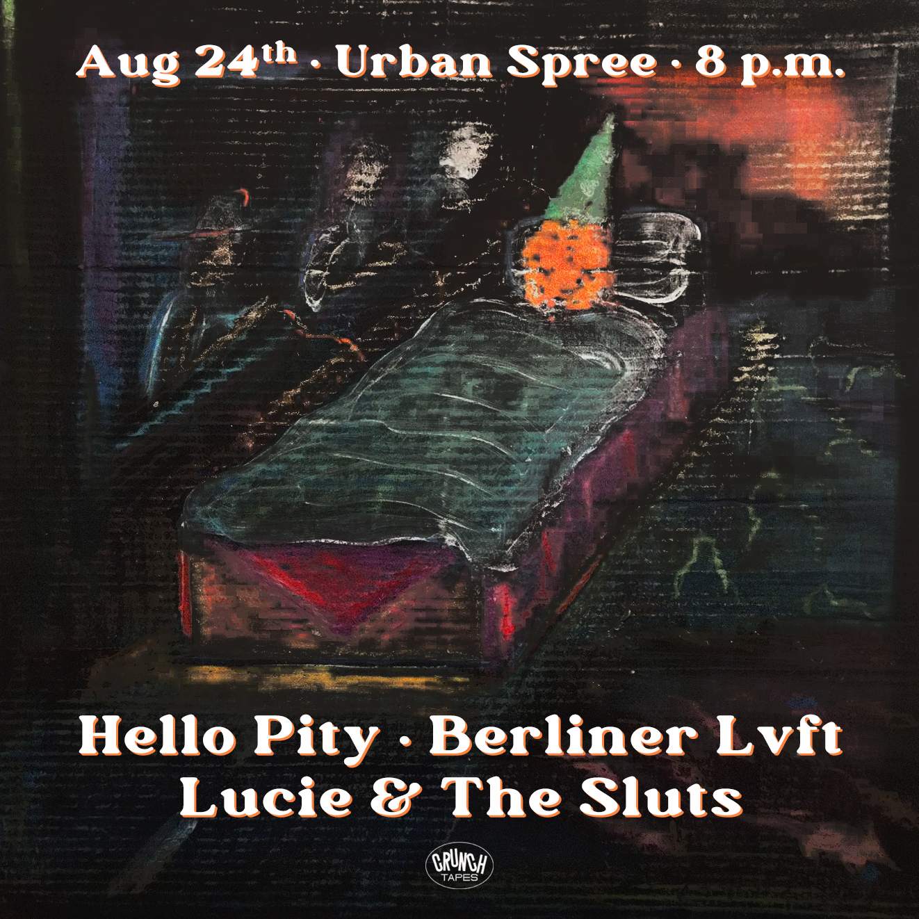 Hello Pity + Berliner Lvft + Lucie & The Sluts en Urban Spree, Berlin