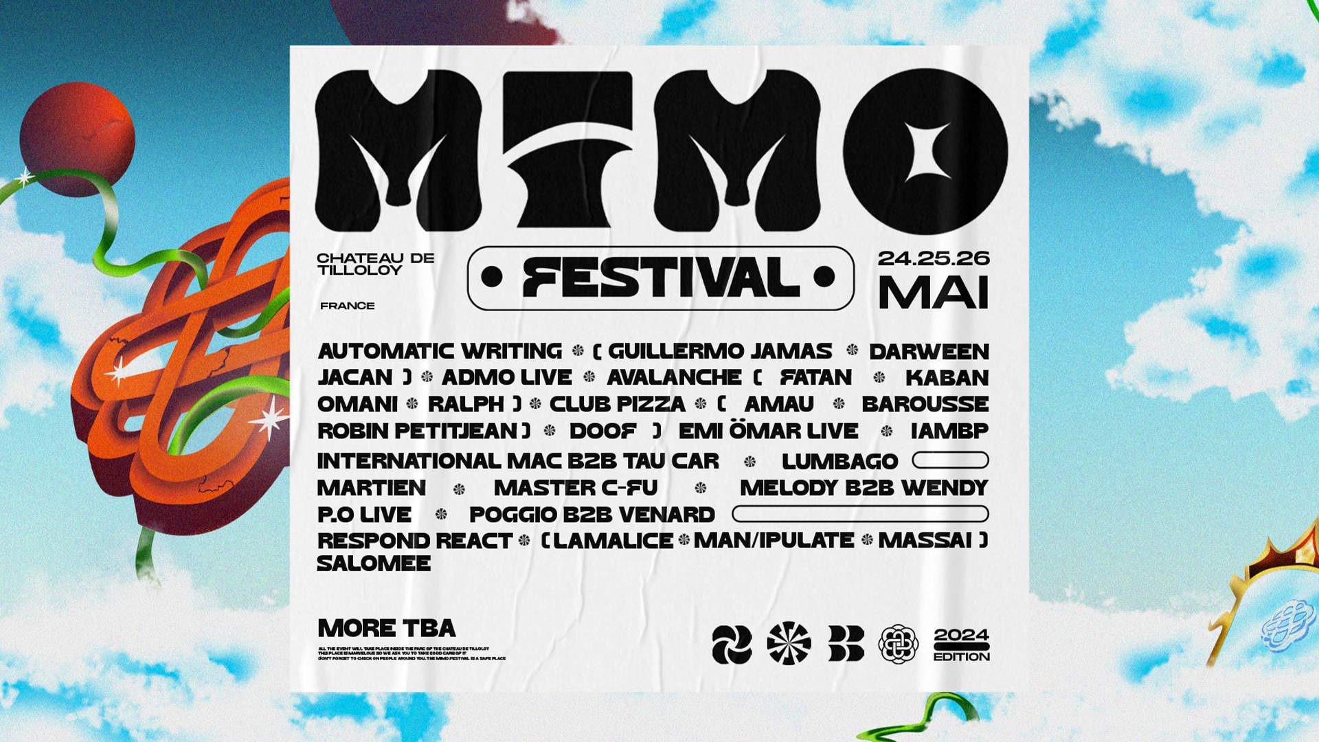 MIMO FESTIVAL 2024 at TBA - CHATEAU DE TILLOLOY, Paris