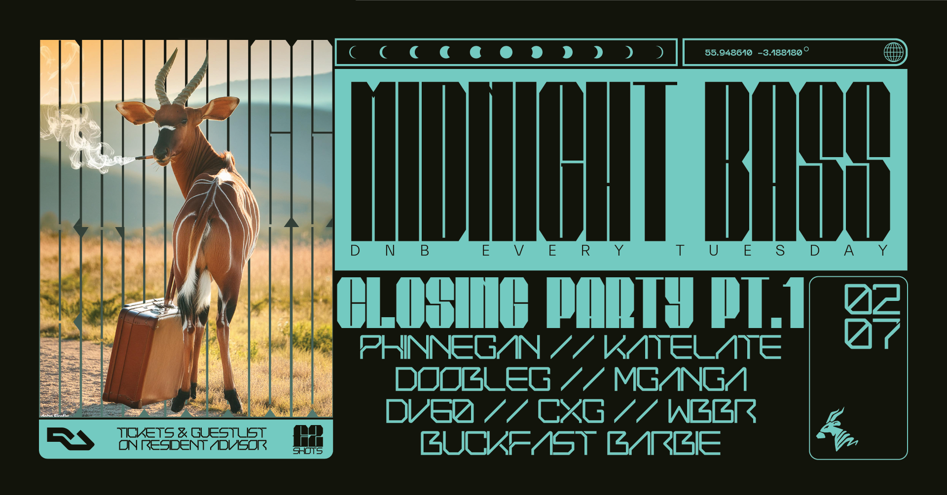Midnight Bass // Bongo Club Closing Party Pt. 1 w/ Phinnegan, Katelate ...