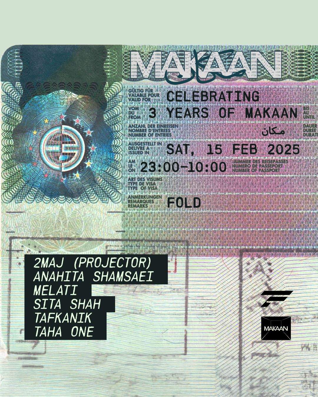 Celebrating 3 Years of Makaan - مکان at FOLD, London