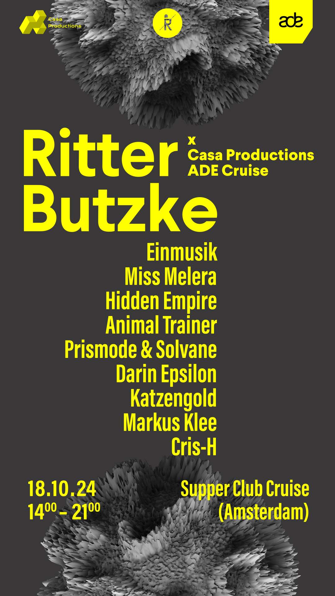 SOLD OUT // Ritter Butzke & Casa Productions ADE Cruise at Supperclub ...