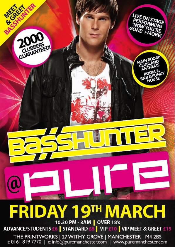 Bass Generation Live 2010 feat Basshunter a Pure, Manchester
