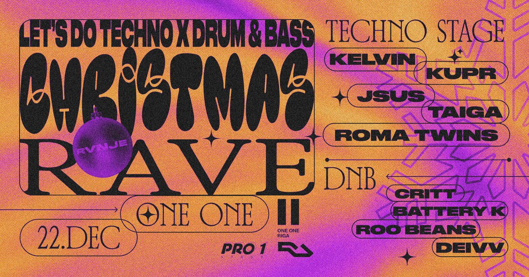 Lets Do Techno X Drum & Bass at One One Riga, Riga