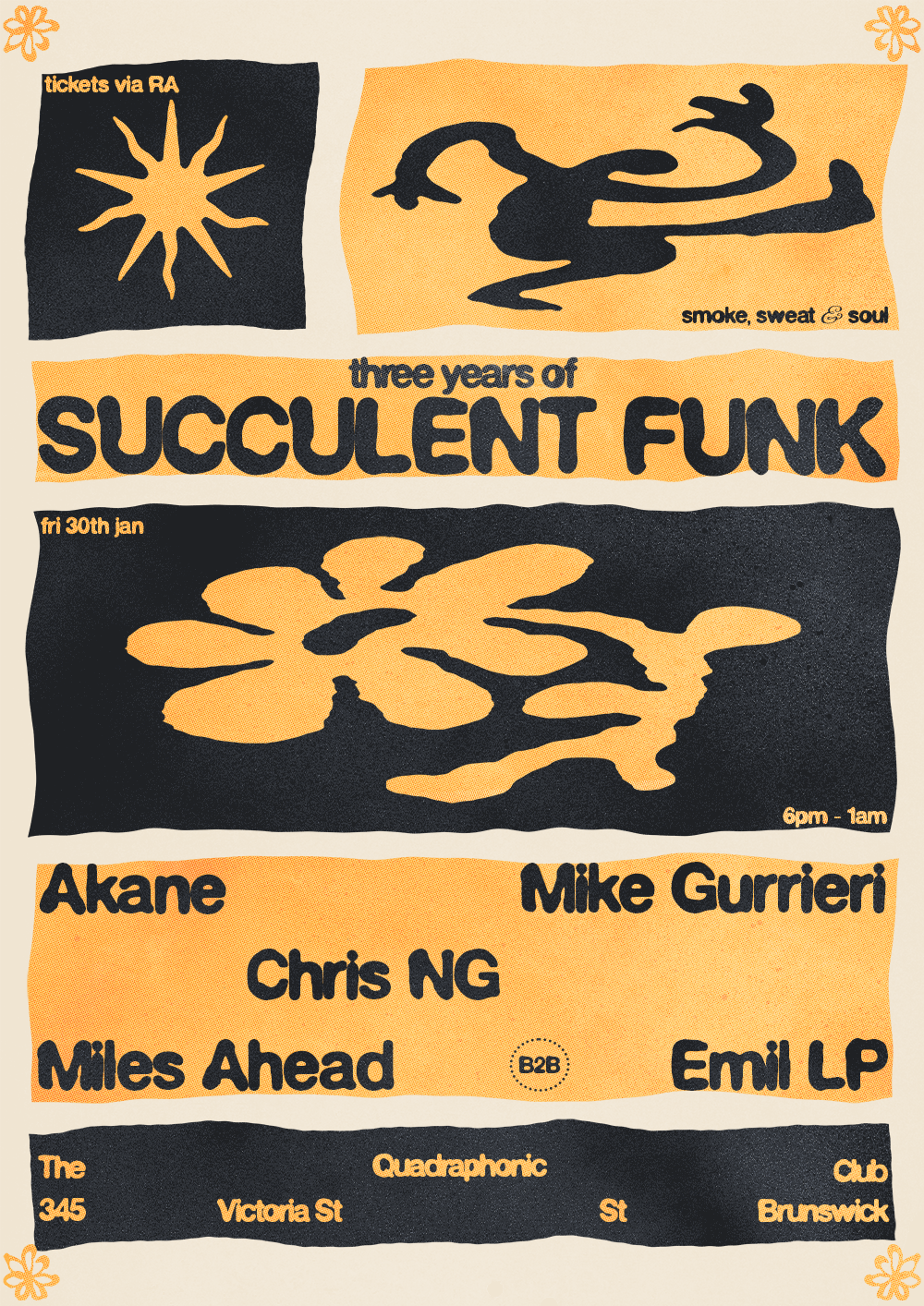 Succulent Funk at The Quadraphonic Club, Melbourne · Tickets