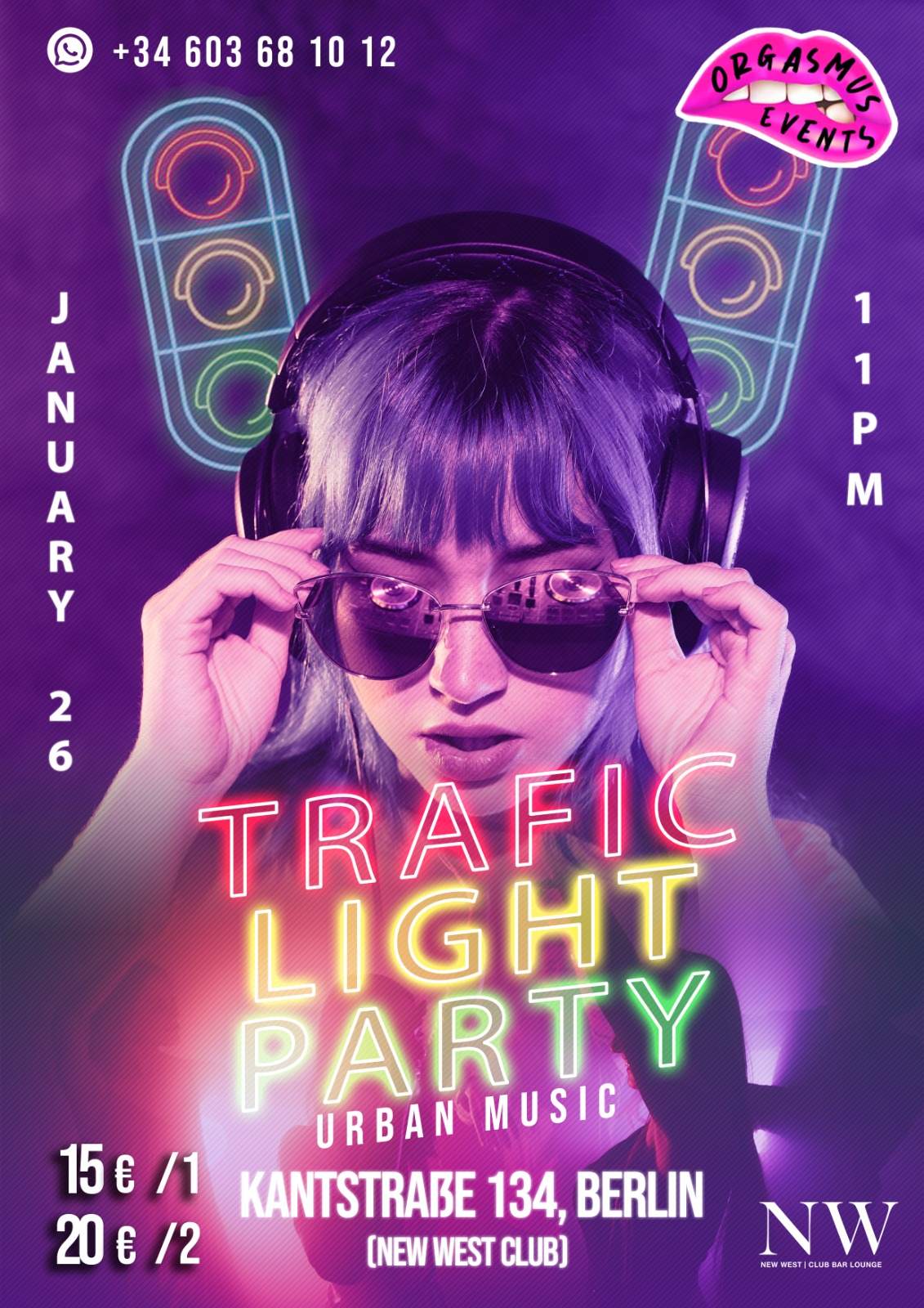 Traffic Light Party Flyers